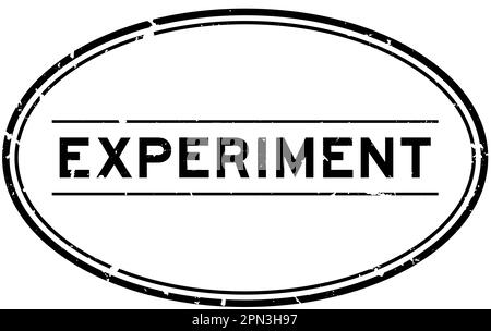 Grunge black experiment word rubber seal stamp on white background ...