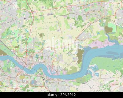 Thurrock, unitary authority of England - Great Britain. High resolution ...
