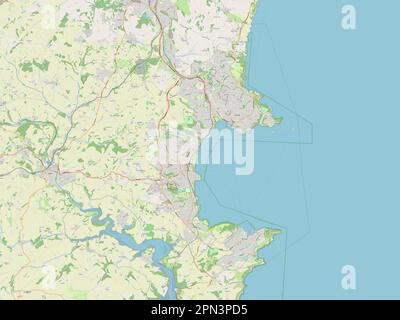 Torbay, unitary authority of England - Great Britain. Open Street Map ...