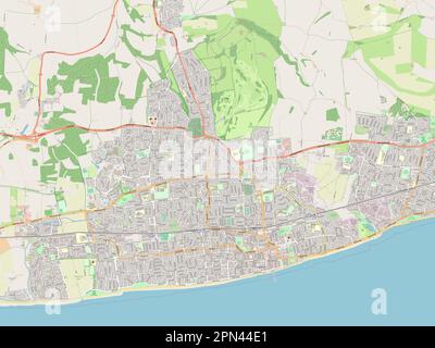 Worthing, non metropolitan district of England - Great Britain. Diagram ...