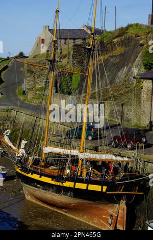 Schooner, Pickle, Amlwch Harbour, Anglesey, North Wales, Great Britain ...