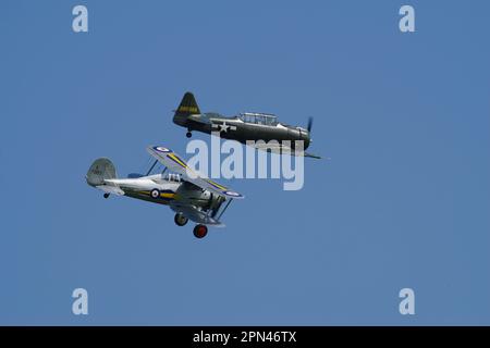 Gloster Gladiator, Hawker Hurricane and Hawker Demon at Old Warden ...