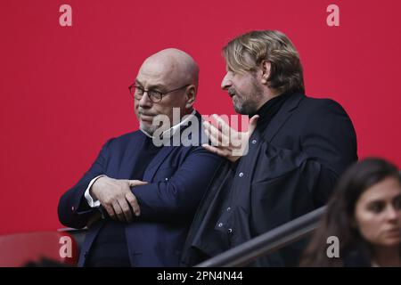 AMSTERDAM - (lr) Ajax chief sports officer Maurits Hendriks and Ajax ...