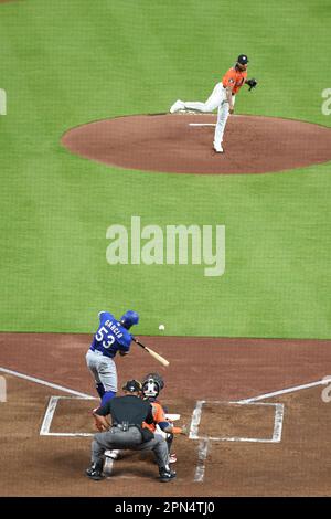 Texas Rangers right fielder Adolis Garcia (53) in the third inning of a ...