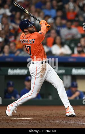 Houston Astros first baseman David Hensley (17) draws a walk in the ...