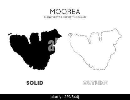 Paradise Island map. Borders of Paradise Island for your infographic ...