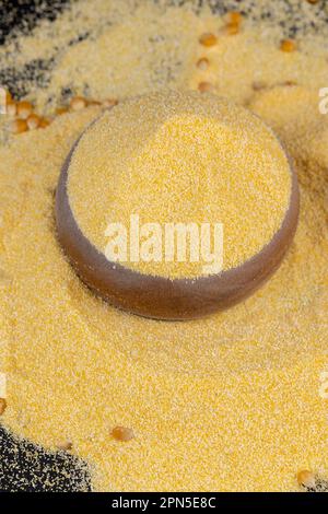 sweet corn polenta porridge Stock Photo - Alamy