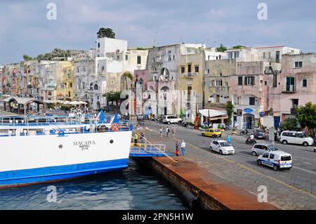 Procida harbour,Procida island,Naples,Campania,Italy,Europe Stock Photo ...
