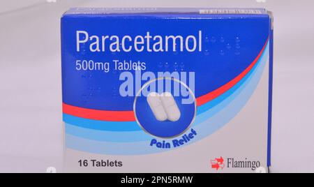Packet of Paracetamol pain relief tablets Stock Photo - Alamy