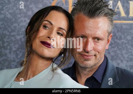 Minnie Driver, left, and Addison O'Dea arrive at the premiere of ...