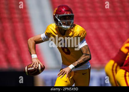 Southern California Trojans quarterback Malachi Nelson (8) during ...