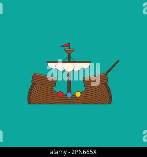 medieval merchant ship illustration. - vector Stock Vector Image & Art ...