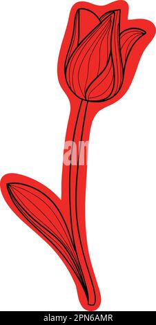 red flower icon Stock Vector Image & Art - Alamy