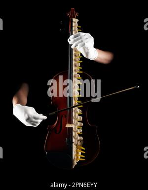 Spine health concept, art visualization of osteopathic therapy ...