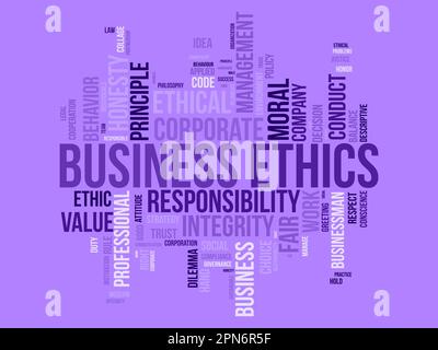 Work ethics word cloud concept. Vector illustration Stock Vector Image ...