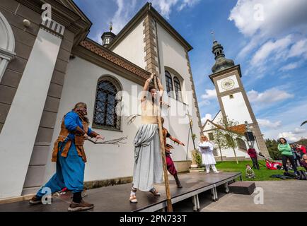 Folk passion play The Passion and Resurrection of Jesus Christ was ...