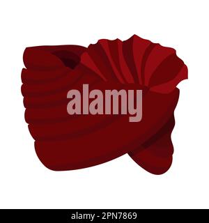 Arabian or Indian red turban cartoon illustration Stock Vector Image ...