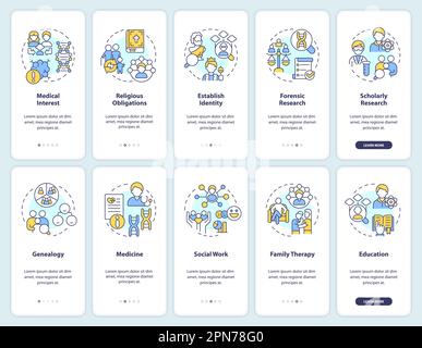 Family tree mobile app, genealogy template vector illustration. Cartoon ...
