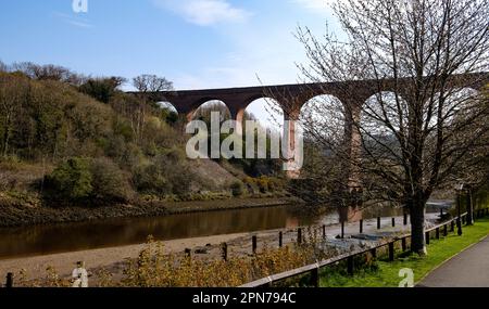 The Larpool Viaduct crossing the river Ask at Whitby. Now the route of ...