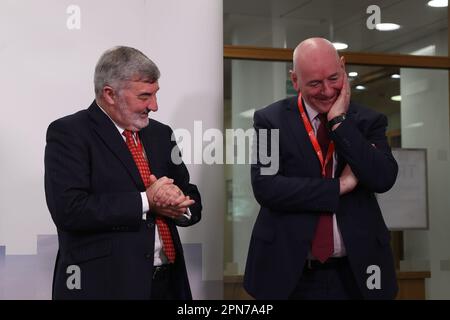 Lord Alderdice (left) and Mark Durgan attending the three-day ...
