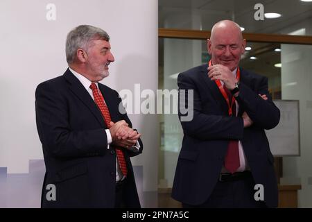 Lord Alderdice (left) and Mark Durgan attending the three-day ...