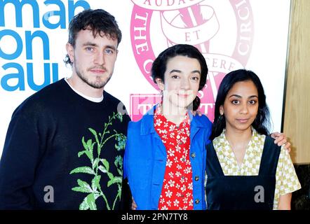 (left to right) Paul Mescal, Patsy Ferran and Anjana Vasan attend the ...