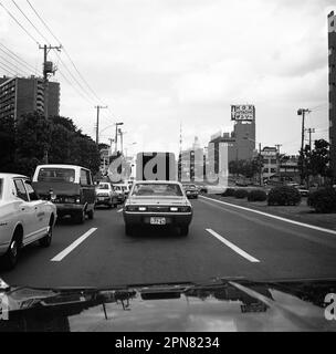 Street in Tokyo, Japan, September first, 1978 Stock Photo - Alamy