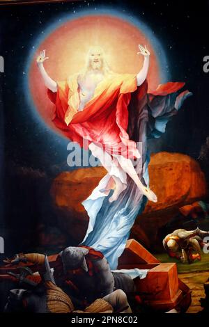 Resurrection of Christ, detail, Isenheim Altarpiece by artist Matthias ...