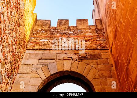 The Puerta del Capitel takes its name from the Roman capital of the ...