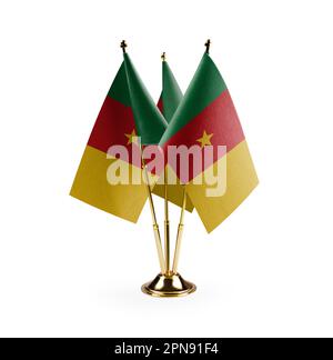 Small national flags of the Cameroon on a white background Stock Photo ...