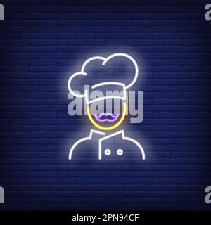 Chief cook in uniform neon sign Stock Vector Image & Art - Alamy