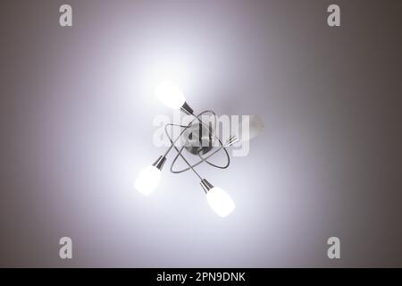 ceiling chandelier background top to bottom view Stock Photo - Alamy