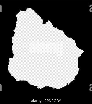 Uruguay vector country map silhouette Stock Vector Image & Art - Alamy