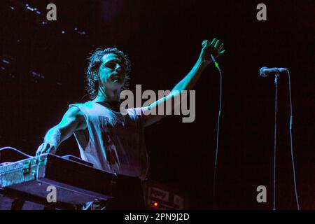 Madison, USA. 16th Apr, 2023. Matt Stephenson of Machine Girl at The ...