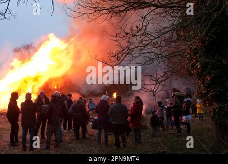 The pre-Christian tradition of bonfire during Easter celabrations and ...