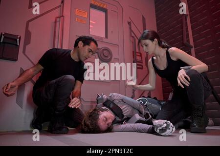 THE ARK, from left: Reece Ritchie, Richard Fleeshman, Christie Burke ...