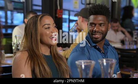 LOVE IS BLIND, from left: contestants Chelsea Griffin, Brett Brown ...
