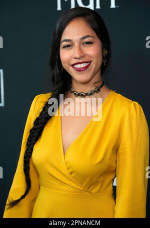 Stephanie Hoston poses at the premiere of the film "The Covenant ...