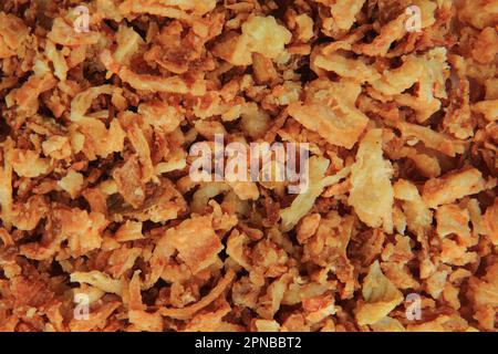 dried fried onion as exotic kitchen background Stock Photo - Alamy