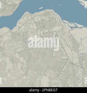 City Map Kinshasa Democratic Republic of Congo Africa vector ...