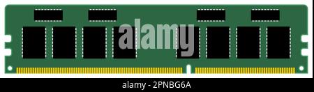 RAM for desktop computer, memory stick isolated on white background ...