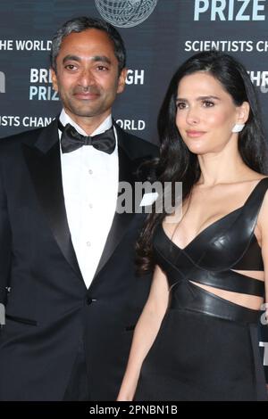 Chamath Palihapipitiya, Nathalie Dompe at arrivals for Ninth Annual Breakthrough Prize Ceremony ...