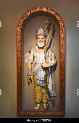 Carving Sculpture of Lord Rama in the Mandapa of Arulmigu Kuduminathar ...