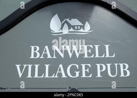 Around the Somerset village of Banwell, the Bell Inn, village pub Stock ...