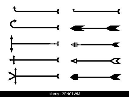 Isolated Flat Design Arrow Collection Set Premium Vector Stock Vector ...