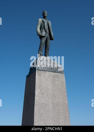 Roger Casement Statue Installed at Dún Laoghaire Baths Stock Photo - Alamy