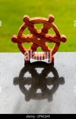 The dharma wheel, or dharmachakra in Sanskrit, is one of the oldest ...