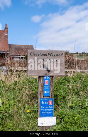 The Cinder Track - Scarborough to Whitby (21 miles Stock Photo - Alamy