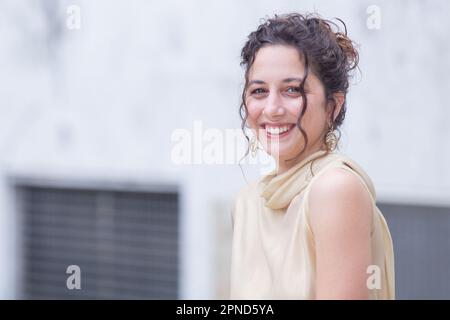 Italian actress Blu Yoshimi attends the photocall of the film 'Il Sol ...