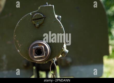 The ancient machine gun system of Old Maxim close up Stock Photo - Alamy